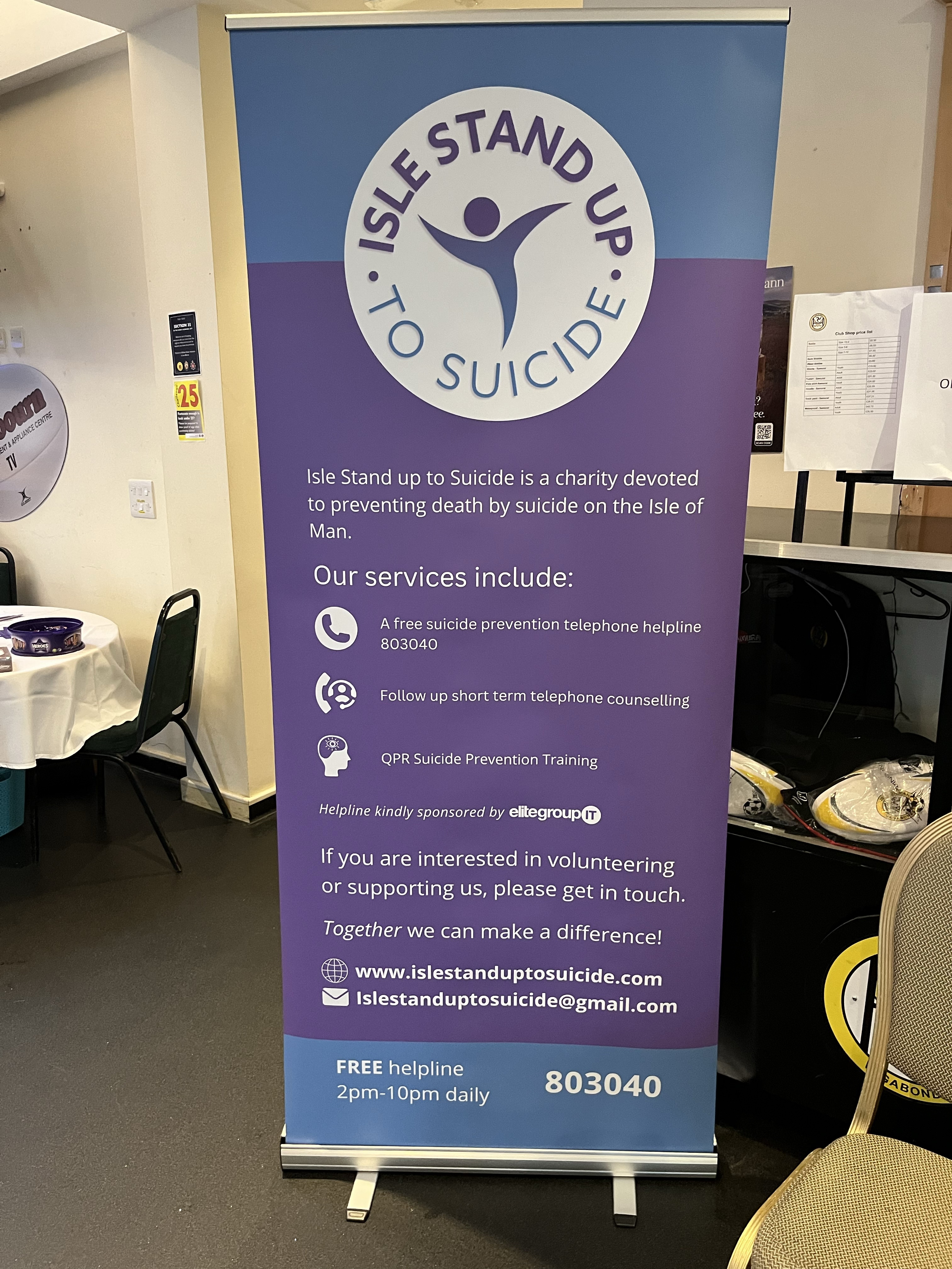 Isle Stand upto Suicide IOM – You don’t have to grieve alone