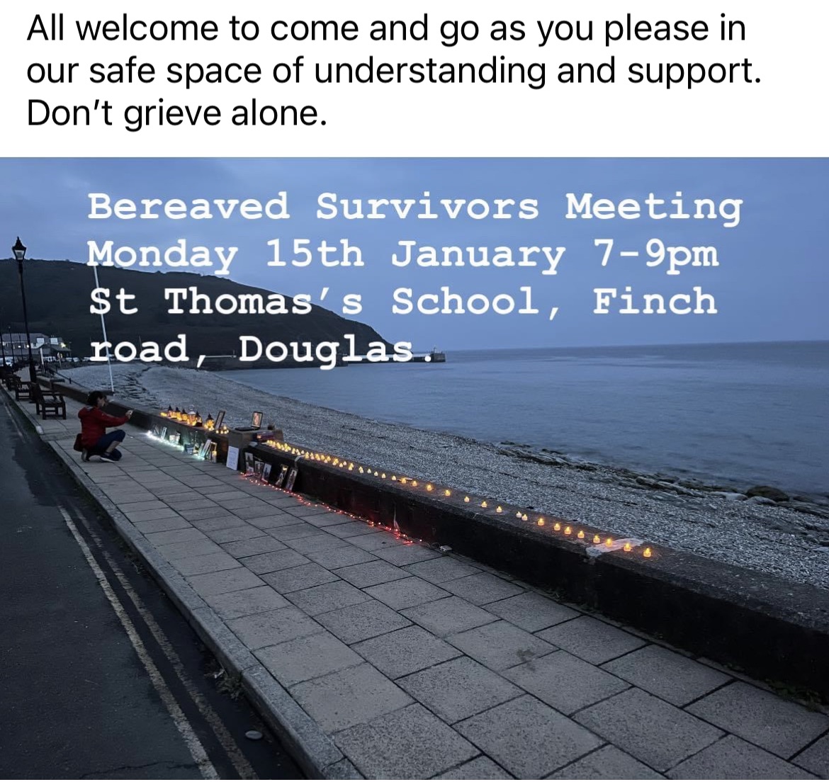 Survivors January 2024 Meeting – You don’t have to grieve alone